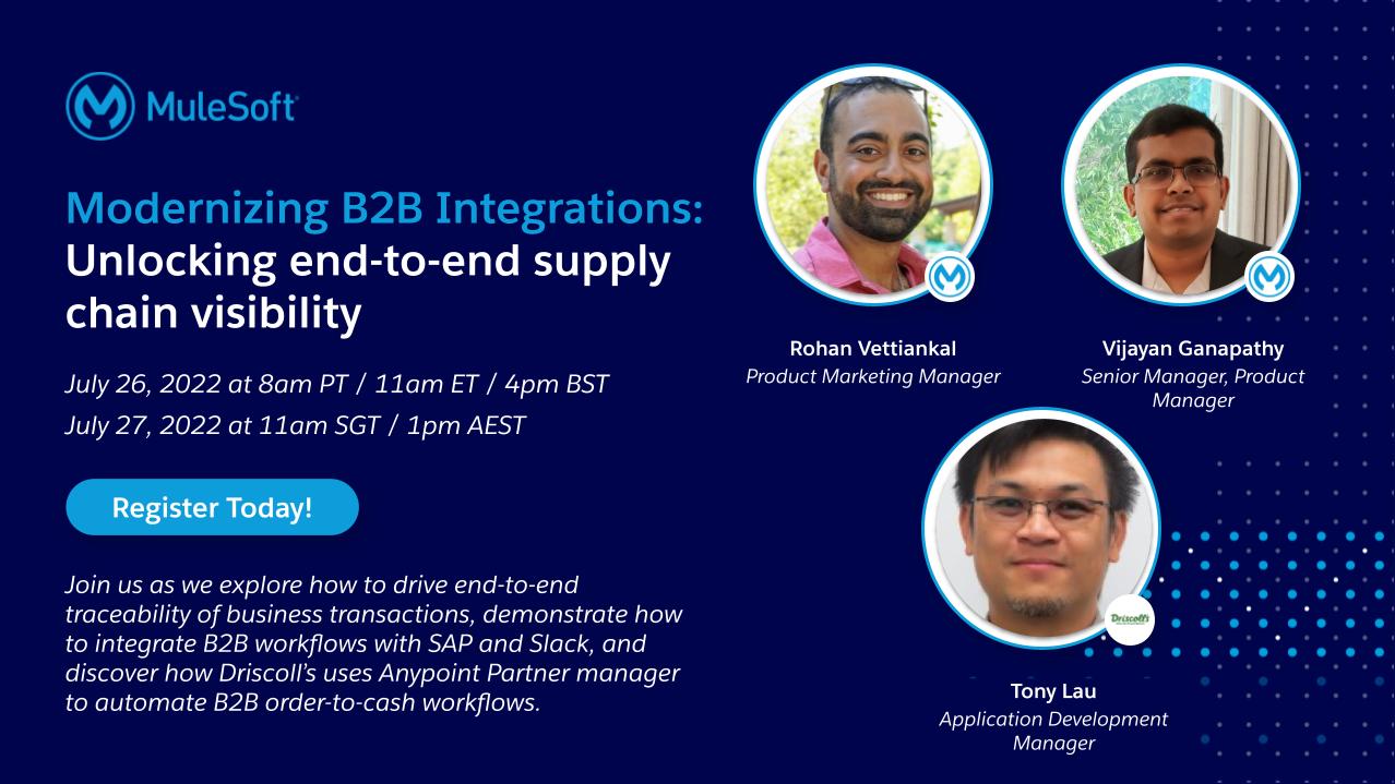 Modernize B2b Integrations With Anypoint Partner Manager Mulesoft